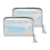 China Large Luxury Custom Cosmetic Bag Leather Cosmetic Case 20X7X14CM for sale