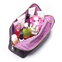 China Transfer Print Women Travel Makeup Organizer Cute 10 X 3 X 8 Inches Private Label for sale