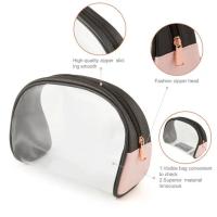 China Promotional Waterproof Odm Clear Pvc Makeup Bag Transparent Cosmetic Pouch Portable for sale