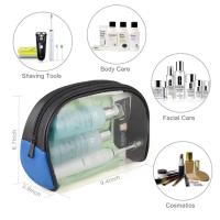 China Promotional Waterproof Odm Clear Pvc Makeup Bag Transparent Cosmetic Pouch Portable for sale