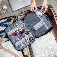 China Portable Hanging Dopp Kit Custom Cosmetic Bag Rectangle Silk Screen Print for sale