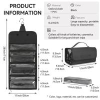 China Elegant Pvc Hanging Wash Bag 28*13.5*13.5cm For Mens Toiletry for sale