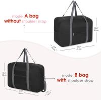 China Large Size Airline Underseat Foldable Carry On Luggage Bag Duffel Travel Bag For Women for sale