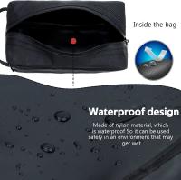 China Water-Resistant Foldable Storage Travel Toiletry Bag With Divider And Handle for sale