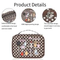 China Large Capacity Cosmetic Bags With Compartments For Makeup for sale