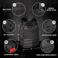 China Padded Custom Gun Bag Carry Army Military Weighted Vest With Plates 20kg for sale