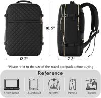 China Large Flight Approved Carry On Water Resistant Anti-Theft Casual  Travel Bag Fit 17 Inch Laptop with USB Charging Port for sale
