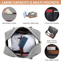China Waterproof Large Carry on Overnight Waterproof Mommy Hospital Weekender Duffle Travel Bag with Shoe Compartment for sale