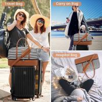 China Waterproof Large Carry on Overnight Waterproof Mommy Hospital Weekender Duffle Travel Bag with Shoe Compartment for sale