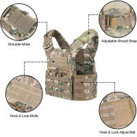 China Military Camo Tactical Vest Gun Holster Jacket Air Soft CS Training 11x7x20