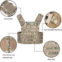 China Military Camo Tactical Vest Gun Holster Jacket Air Soft CS Training 11x7x20