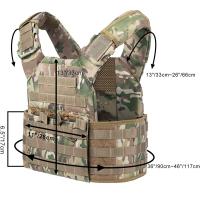 China Military Camo Tactical Vest Gun Holster Jacket Air Soft CS Training 11x7x20