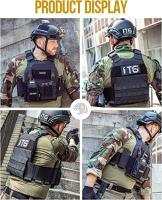 China 600d 1000d Nylon Adjustable Tactical Plate Carrier Vest Army Camo Military Airsoft 9x6x4