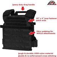 China Xxl Airsoft Tactical Vest With Gun Holster Pistol Small Black 10 InchX12inch for sale