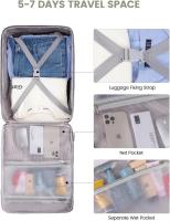 China TSA Personal Item 40L  Waterproof Large Carry on Airline Approved Travel Bag with 3 Packing Cubes for sale
