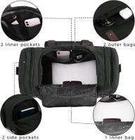China Large Capacity Travel Tote Weekend Convenient Carry On Luggage Men Duffel Canvas Crossbody Travel Bag for sale