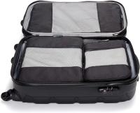 China Black Large Capapcity Luggage Packing Organization Cubes 5 Pack Travel Bag with Mesh for sale