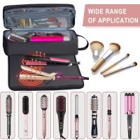 China 2 in 1 Hair Travel Bag with Heat Resistant Mat for Flat Irons Straighteners Curling Iron and Haircare Accessories for sale