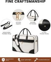 China Large Beige  Carry On Overnight Duffle Airplane Approved Travel Bag with Laptop Compartment for sale