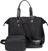 China 20 Inch Black Custom Travel Bag with Shoe Compartment for sale
