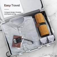 China Waxed Canvas Water-Resistant Compact Duffel Travel Bag For Hygiene Shaving Kit for sale