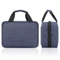 China Large Hanging Toiletry Bag With Compartments 300D PVC Snowflake Travel Women'S for sale