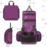 China Hanging Toiletry Travel Bag with Expandable Compartments Detachable TSA Friendly Clear Pouch for sale