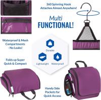 China Hanging Toiletry Travel Bag with Expandable Compartments Detachable TSA Friendly Clear Pouch for sale