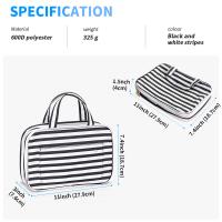 China Beach  Car Custom Toiletry Bag Beauty 600D Polyester 11X3X7.4 Inch for sale