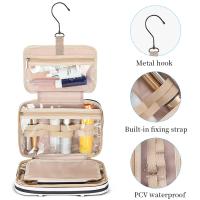 China Beach  Car Custom Toiletry Bag Beauty 600D Polyester 11X3X7.4 Inch for sale