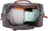 China Canvas Weekender Overnight Bag Carry On Luggage With Shoe Compartment / Toiletry for sale