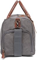 China Canvas Weekender Overnight Bag Carry On Luggage With Shoe Compartment / Toiletry for sale