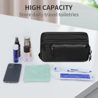 China Travel Custom Toiletry Bag Organizer Bag Eco Friendly Hanging Cosmetic Organizer 3 Layers for sale