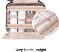 China Water Resistant Makeup Cosmetic Toiletry Travel Bag For Shampoo With Hanging Hook for sale
