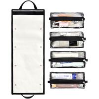China Travel Extra Large Hanging Custom Toiletry Bag Separated PVC Make Up Pouch 9X5