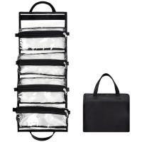 China Travel Extra Large Hanging Custom Toiletry Bag Separated PVC Make Up Pouch 9X5