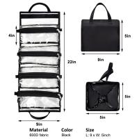 China Travel Extra Large Hanging Custom Toiletry Bag Separated PVC Make Up Pouch 9X5