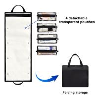 China Travel Extra Large Hanging Custom Toiletry Bag Separated PVC Make Up Pouch 9X5