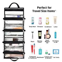 China Travel Extra Large Hanging Custom Toiletry Bag Separated PVC Make Up Pouch 9X5