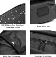 China Polyester Black Yoga Gym Sports Customizable Duffle Bags With Wet Dry Storage Pockets for sale