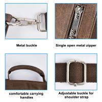 China 9 Pocket Custom Knife Bag Kitchen Roll Waxed Canvas Heavy Duty 29x18