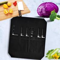 China Waxed Canvas Knife Roll Bag Chef Cutlery Holder Pouch Protectors 16.9x22