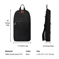 China Professional Chef Knife Roll Bag Leather Backpack Sling 11x3.5x20