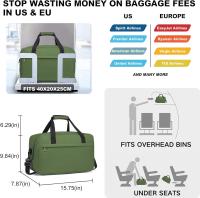 China Zipper 20L Under Seat Carry On Sports Tote Gym Weekender Overnight Bag For Men Women for sale