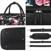 China Large Duffel Canvas Overnight Weekender Bag Carry On Tote Bag With Shoe Compartment for sale