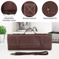 China Luxury Folding Custom Knife Bag Leather For Chefs Tactical 20x1.5x9