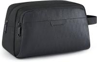 China Black Large Capacity Custom Travel Bag Water Resistant Toiletry Shaving For Men for sale