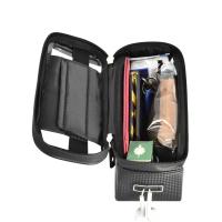 China Top Tube Bag Phone Holder Bag With Headphone Hole Window Holder 8x3.2x4.75