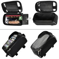China Top Tube Bag Phone Holder Bag With Headphone Hole Window Holder 8x3.2x4.75