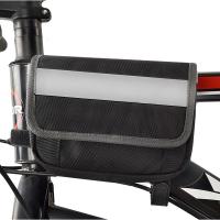 China Large Phone Bike Bag OEM Waterproof Rear Under Seat Reflective Strip Pouch For Cycling 7X6X5